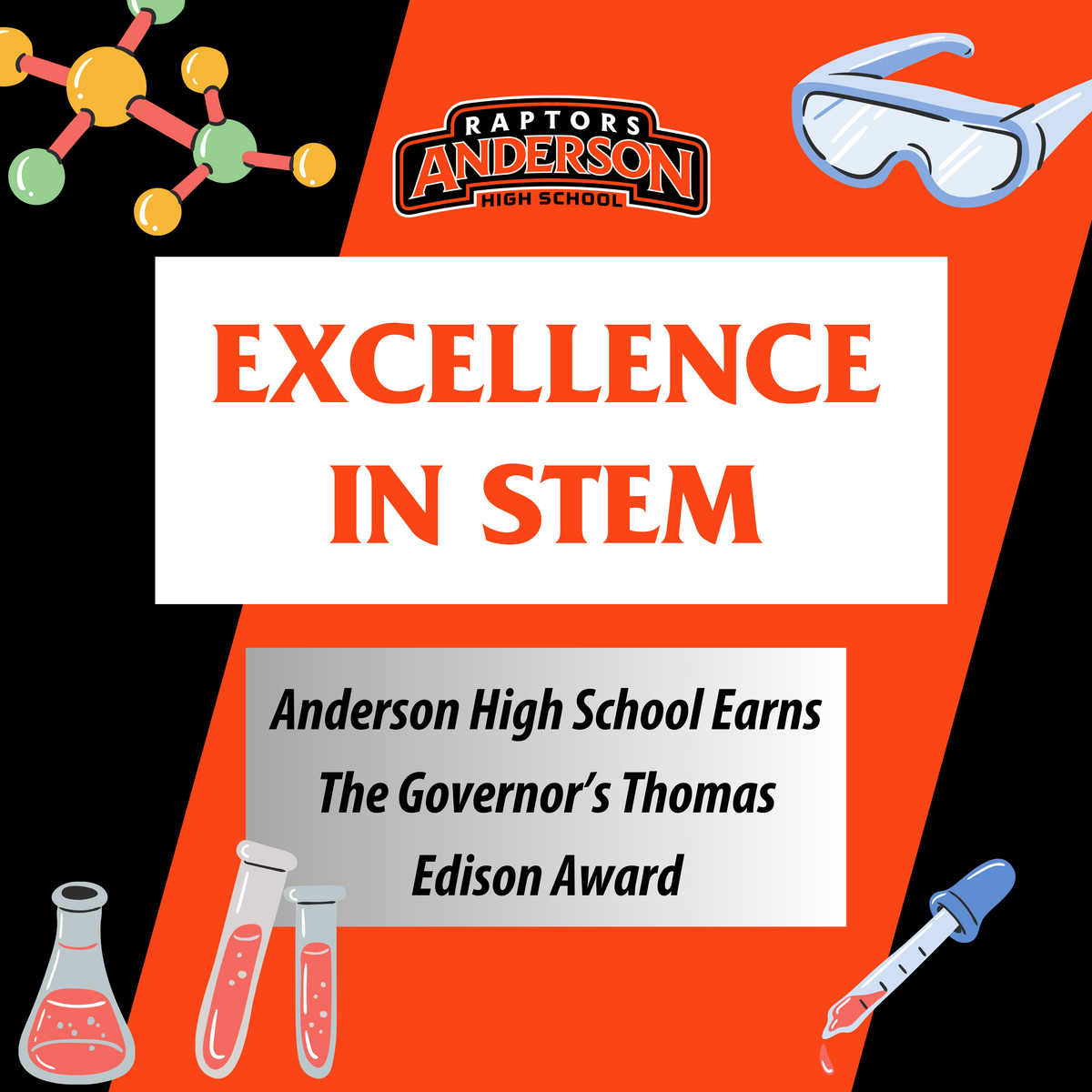 Anderson Science Department Earns Top Recognition for Excellence in STEM