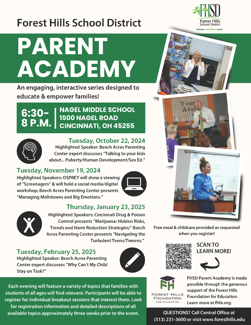 Take a Look at the FHSD Parent Academy Schedule for 2024-2025